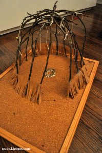Making a Wigwam for a School Project – Sue At Home